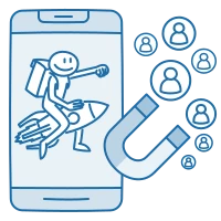 ROCKET strategy: retention in mobile apps